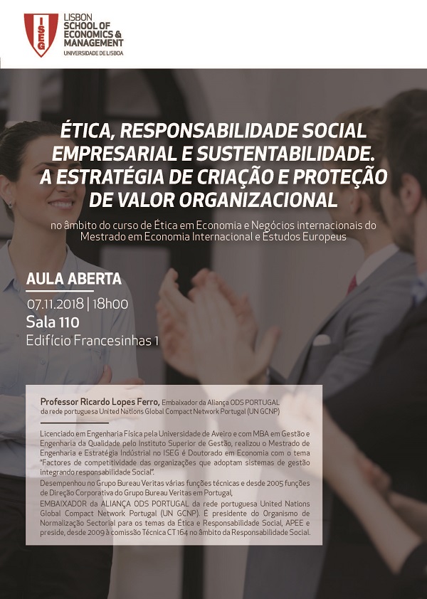 Aula Aberta | Ética, Responsabilidade Social, Empresarial e ...
