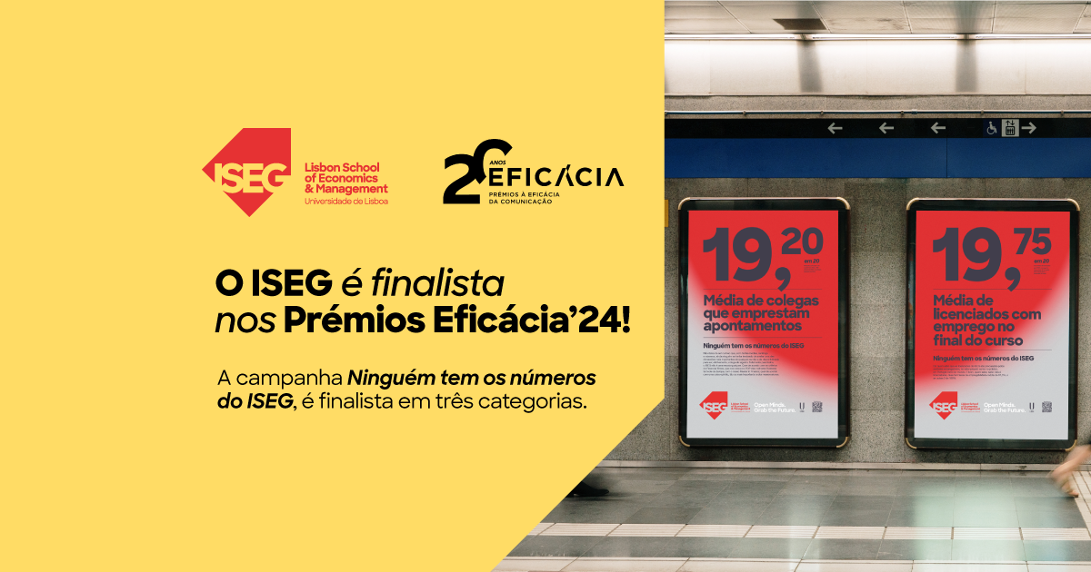 ISEG é finalista dos Prémios Eficácia - ISEG