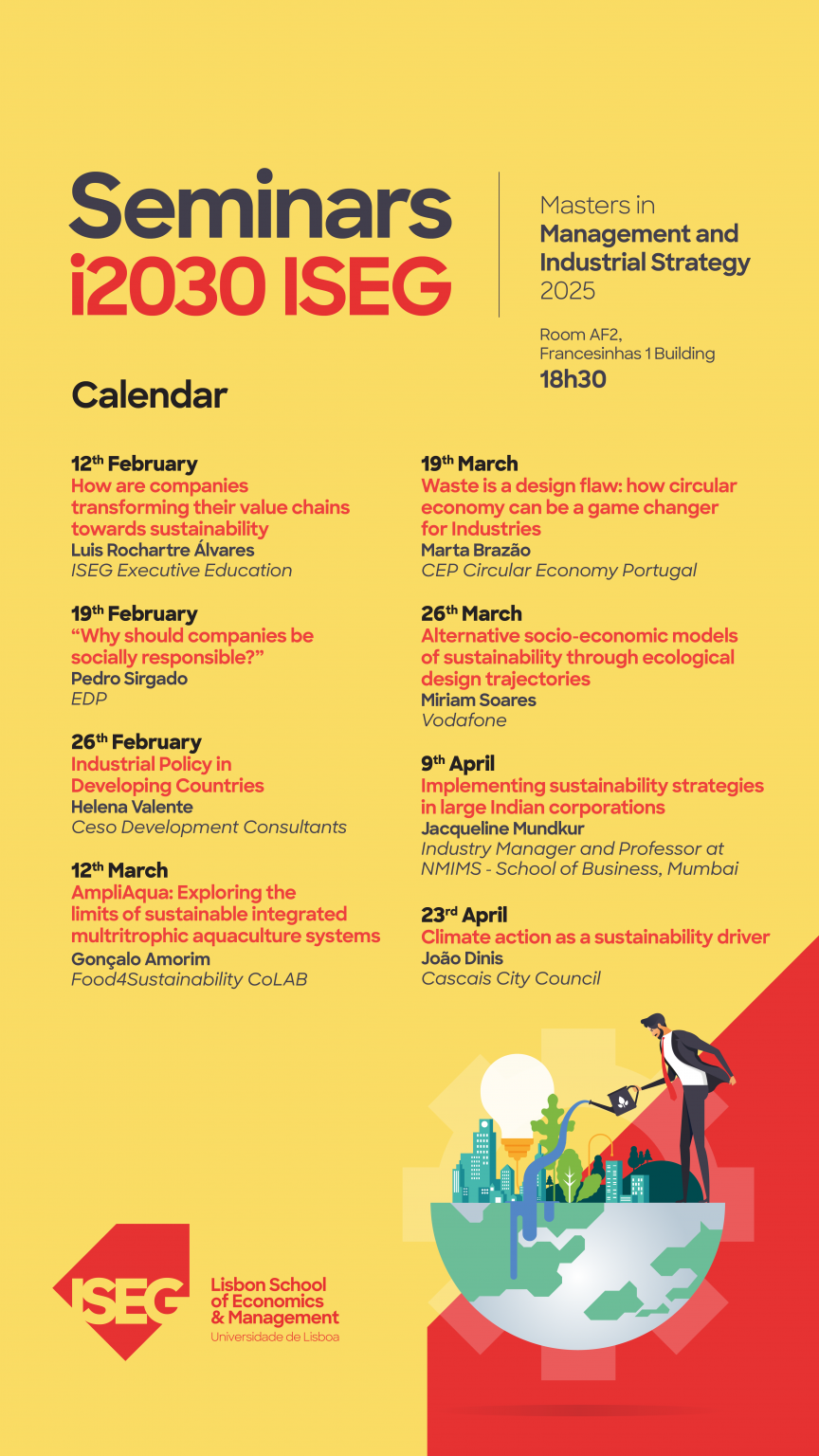 Seminários ISEG i2030 | Edição 2025 - ISEG